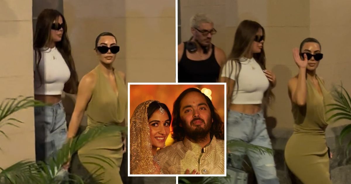 Kim and Khloe Kardashian arrive in Mumbai for Ambani's Wedding