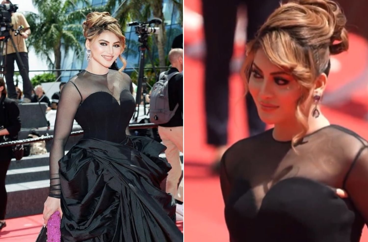 Urvashi Rautela Suffers Fashion Slip-Up At Cannes 2025 Red Carpet In Bold Black Gown
